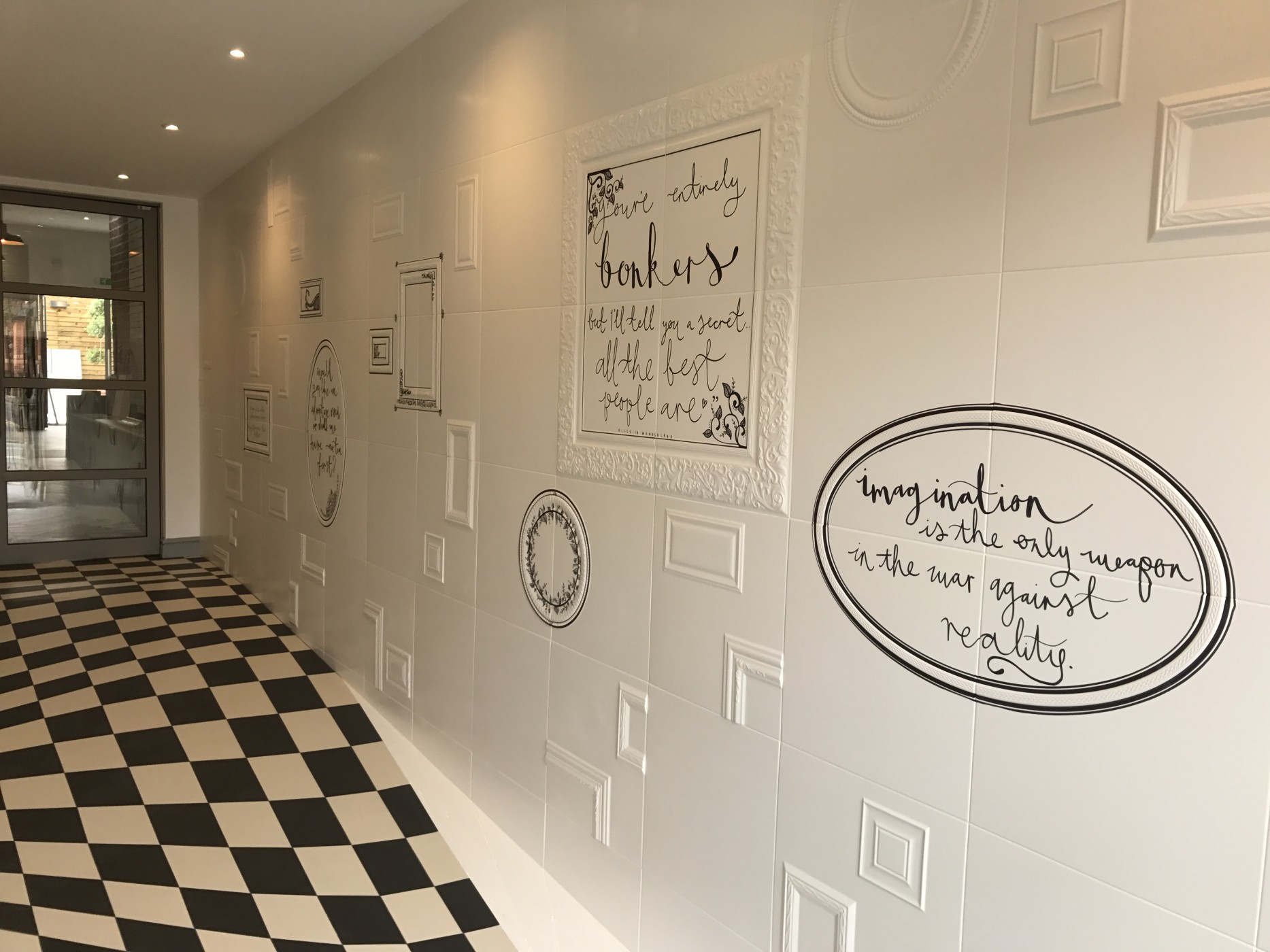 Our optical illusion entrance! - Casa Ceramica